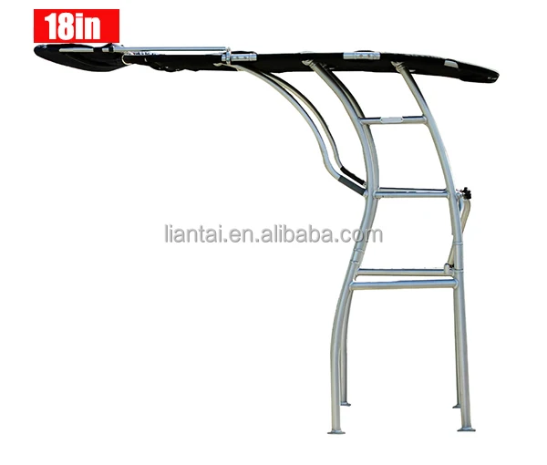 Dolphin T Top Extension Kit - Black Canopy for Boat Stern