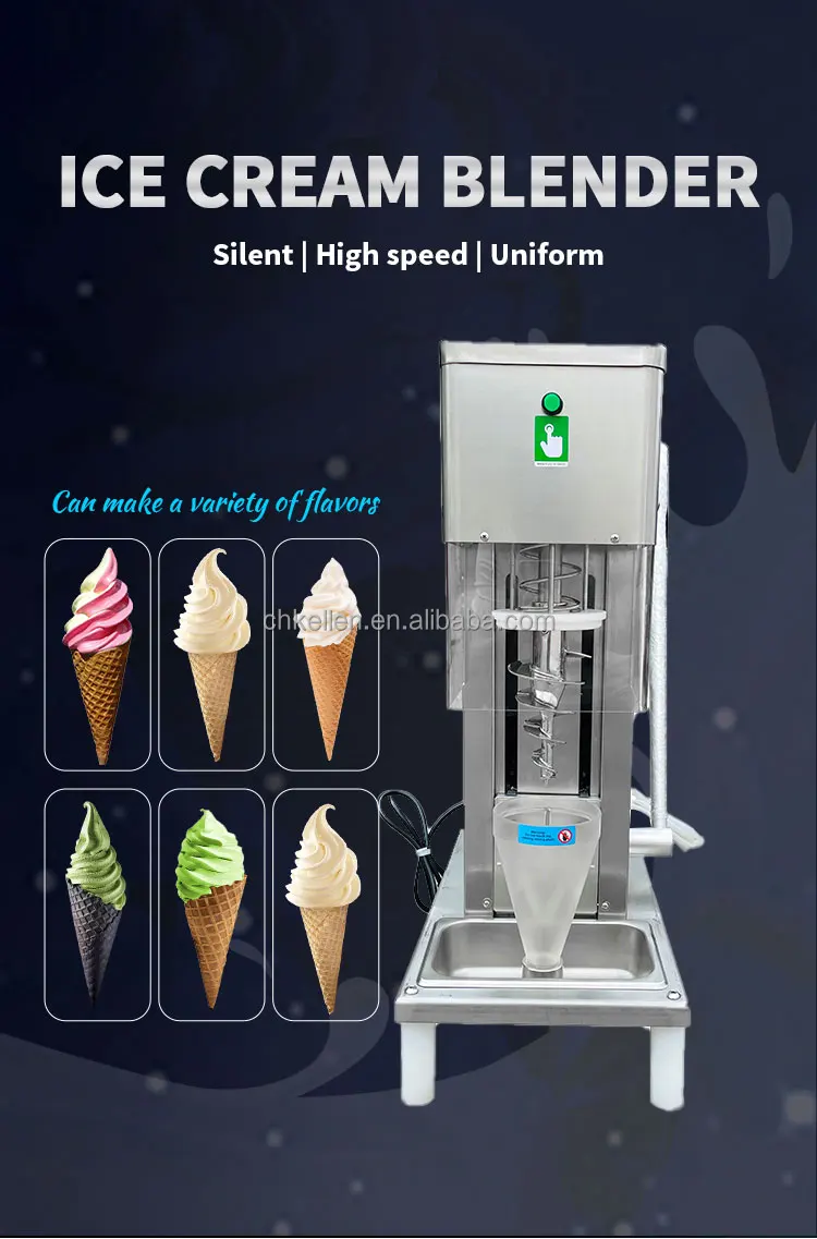 Commercial Yogurt Frozen Fruit Ice Cream Mixer Machine Stainless Steel ...