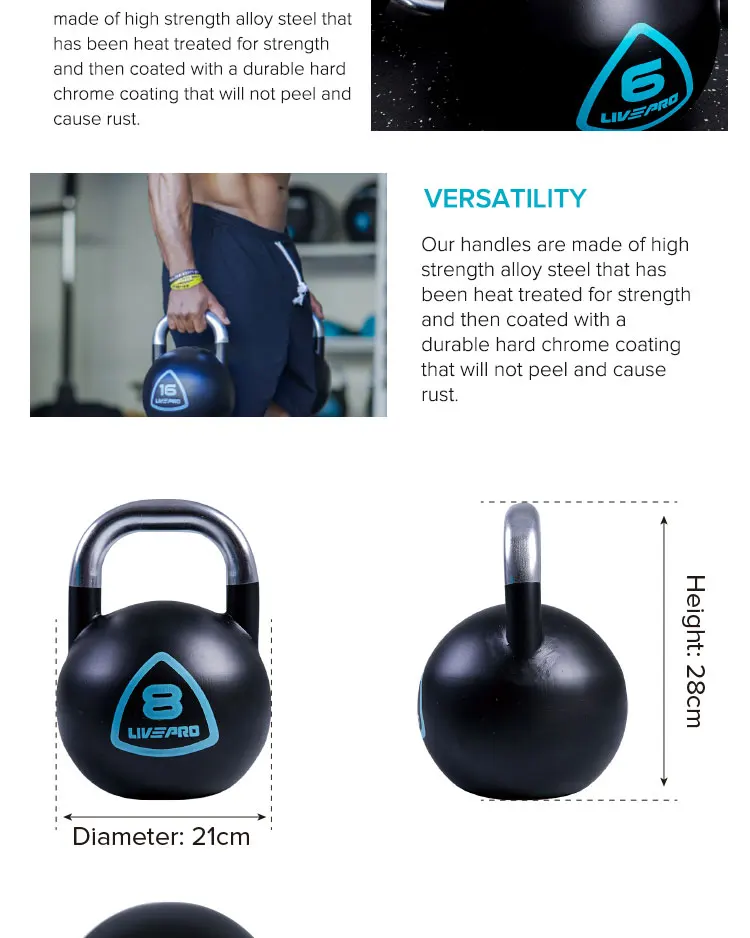 Gym Professional Equipment Fitness Weight Lifting Custom 4-28KG Steel ...