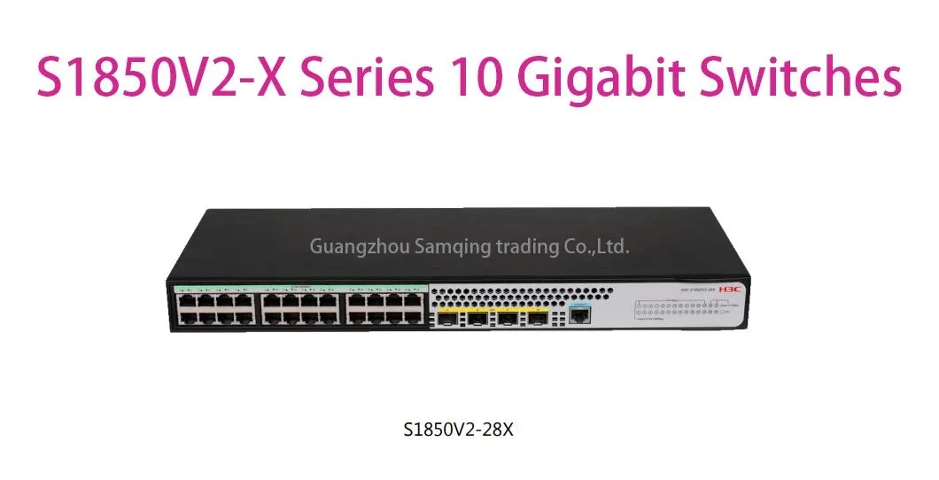 S1850v2-28x-hpwr Ethernet Network Switch Four 10g Sfp Uplink 28ports H3c Soho Switch - Buy Lan ...