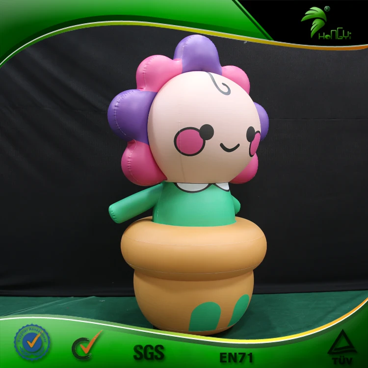 Hongyi Custom Inflatable Potted Plant Mascot Cartoon Mascot Model For ...