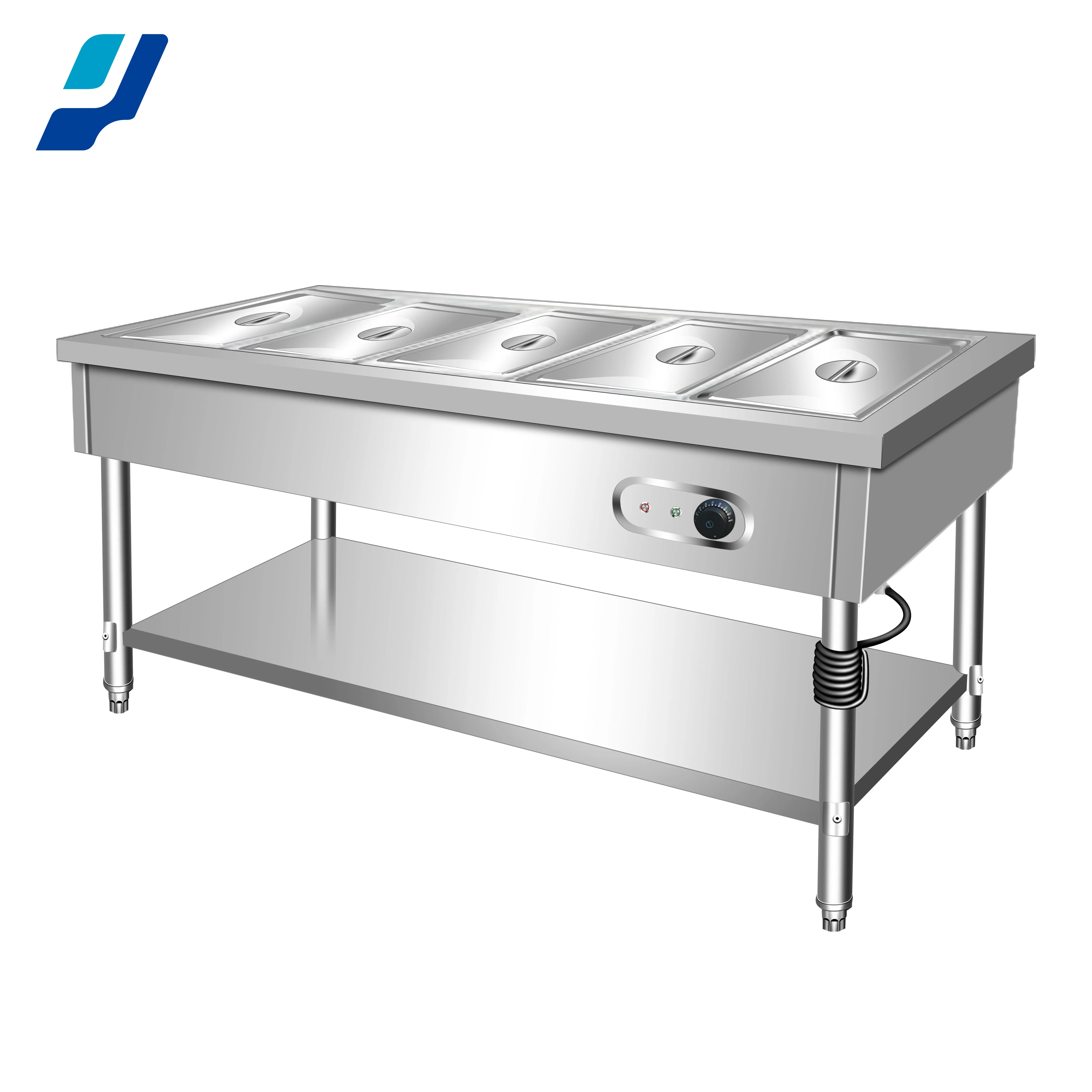 Electric Stainless Steel Kitchen Work Table with food bowl 304 Inox ...