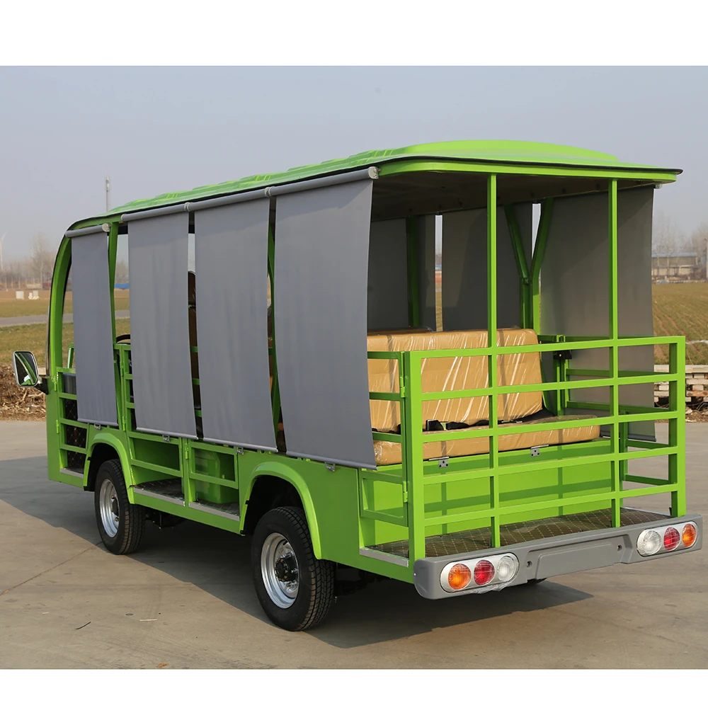 11 Seater Electric Sightseeing Bus Shuttle Bus Tour Car Electric ...