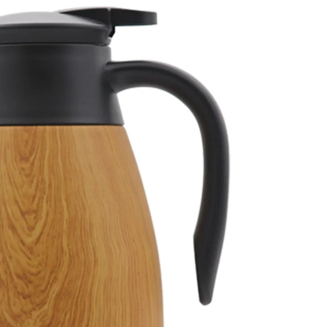 Wooden Printing Body Stainless Steel Vacuum Flask Double Injection ...