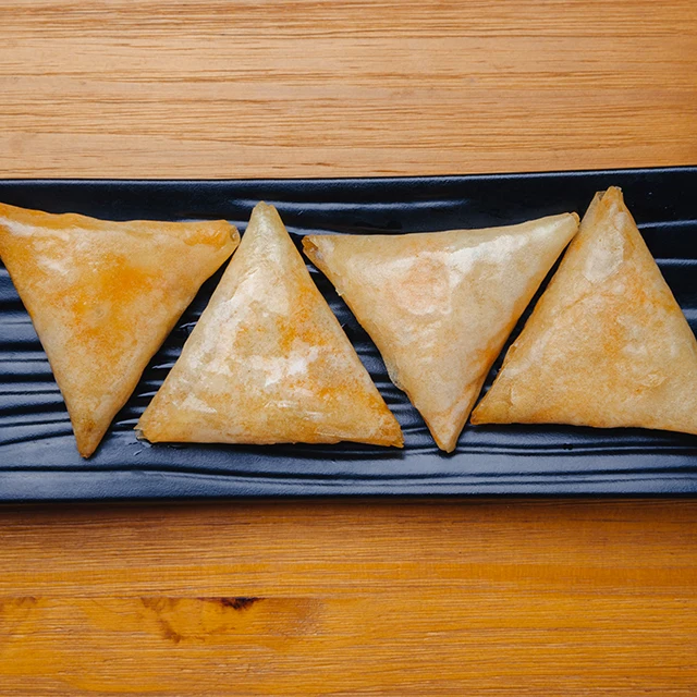 Chinese Vegetable Chicken Samosa Fried Triangle Dumpling Food Hot ...