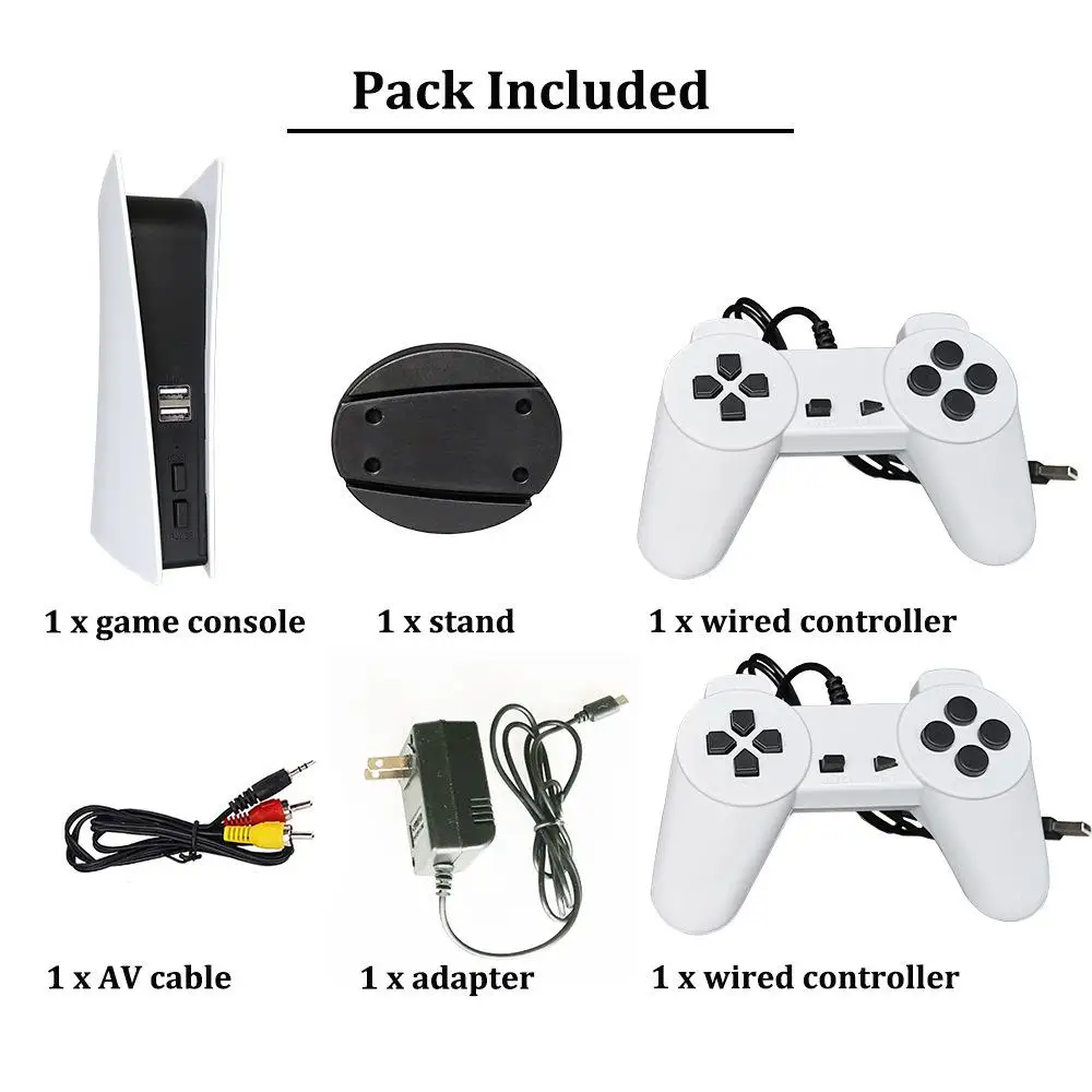 Alibaba.com: Newest 8 Bit GS5 Wired Gamepad with 300 Built-in Games ...