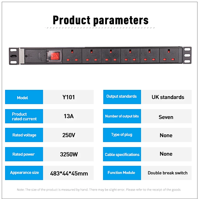 Factory Direct 19" Rack Mount Pdu 6 Ways Power Distribution Unit Uk Pdu ...