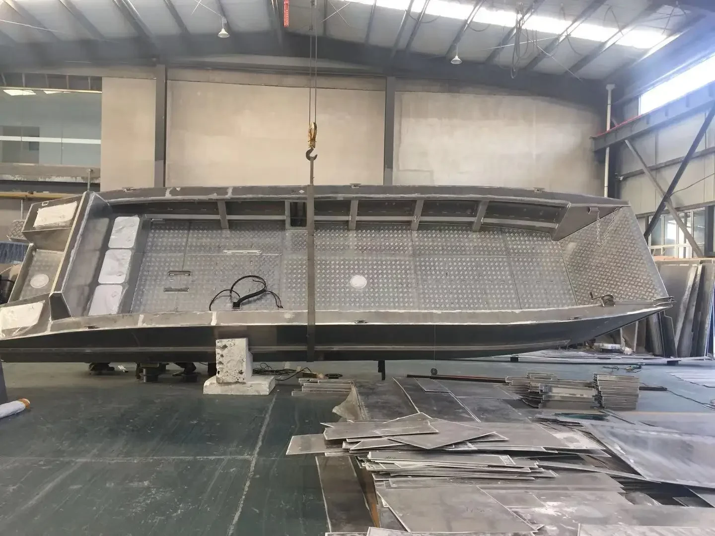 9m Vessel Working Boat Landing Craft Aluminum Boat with Wheel House ...