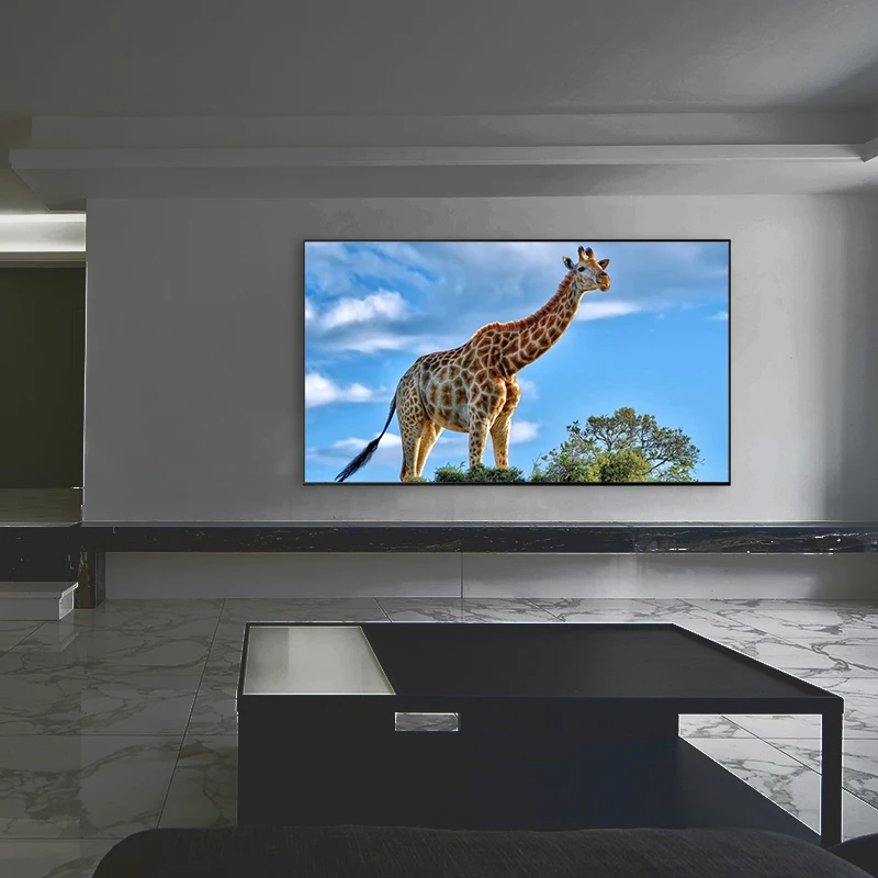 Perforated Projector Screen - 180 Inch Acoustic Transparency