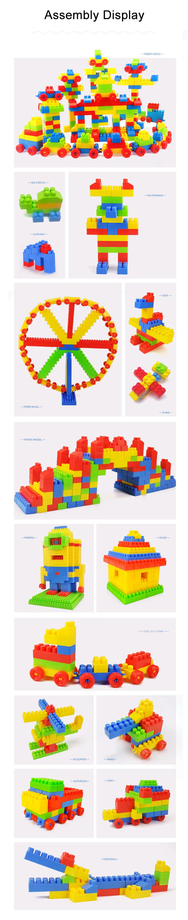 Eco-friendly Abs Plastic Large Particle Educational Building Blocks ...