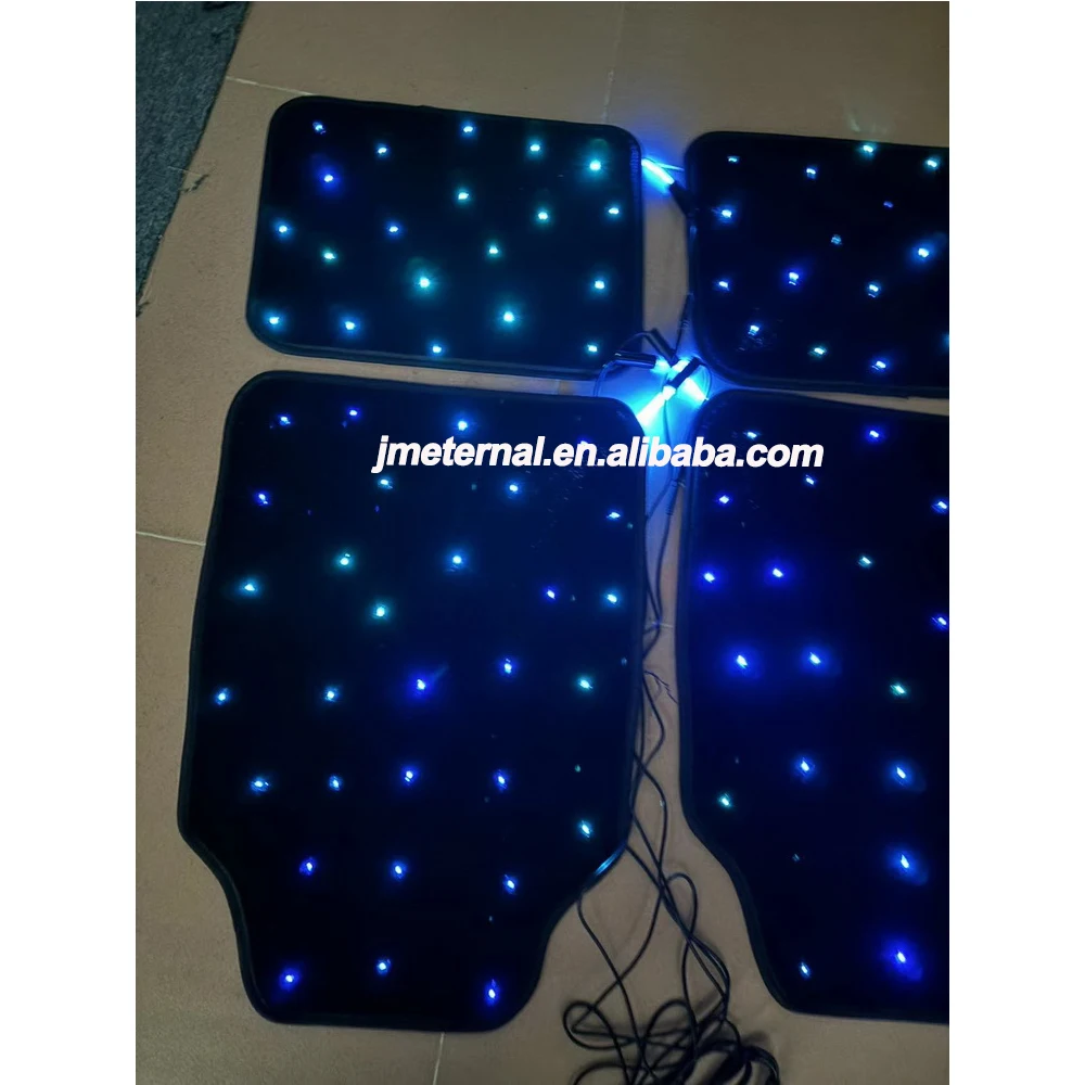 Fabric Custom Fibre Optic Starlight Full Set Car Carpet 4 Pieces ...