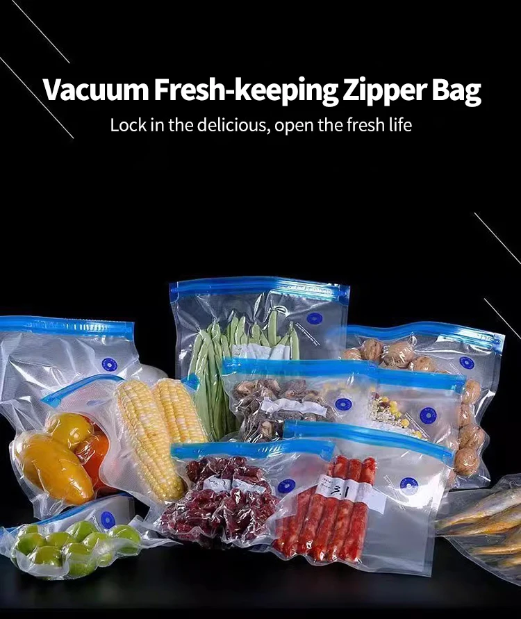 Reusable Seal Sealer Pouch Snack Meat Vacuum Air Valve Fresh-keep Bags ...