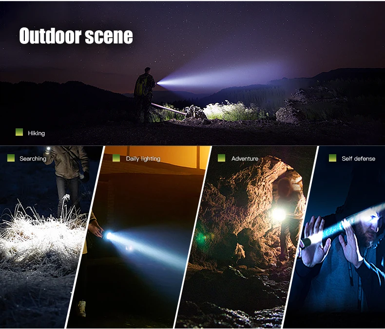 Tank007 Custom Shape High Range Torch Super Bright Lumens Led Hunting ...