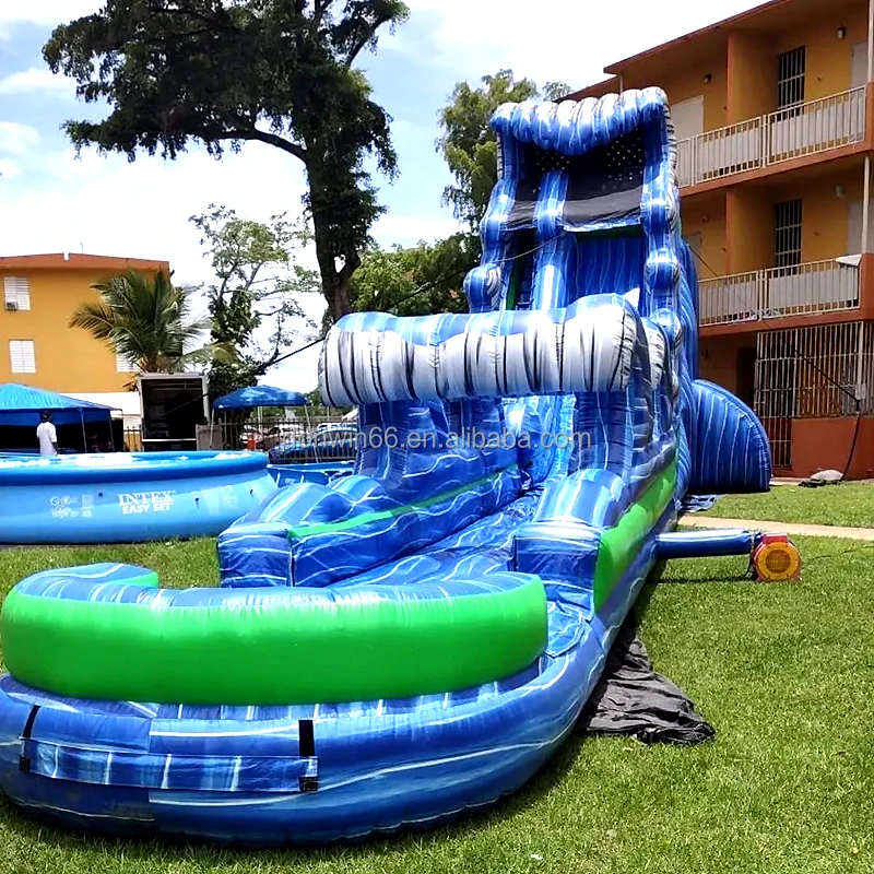Grade Inflatable Swimming Pool Inflatable Bouncy Slide With Bounce ...