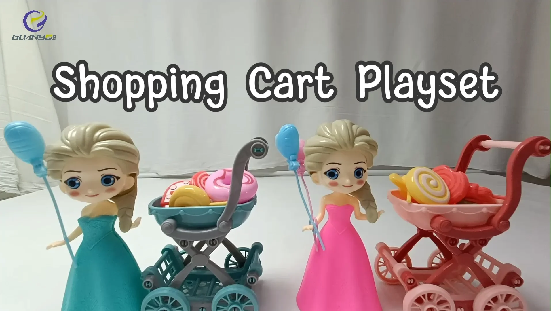 Princess Shopping Cart Supermarket Cart Set Home Mini Fun And Dreamy ...