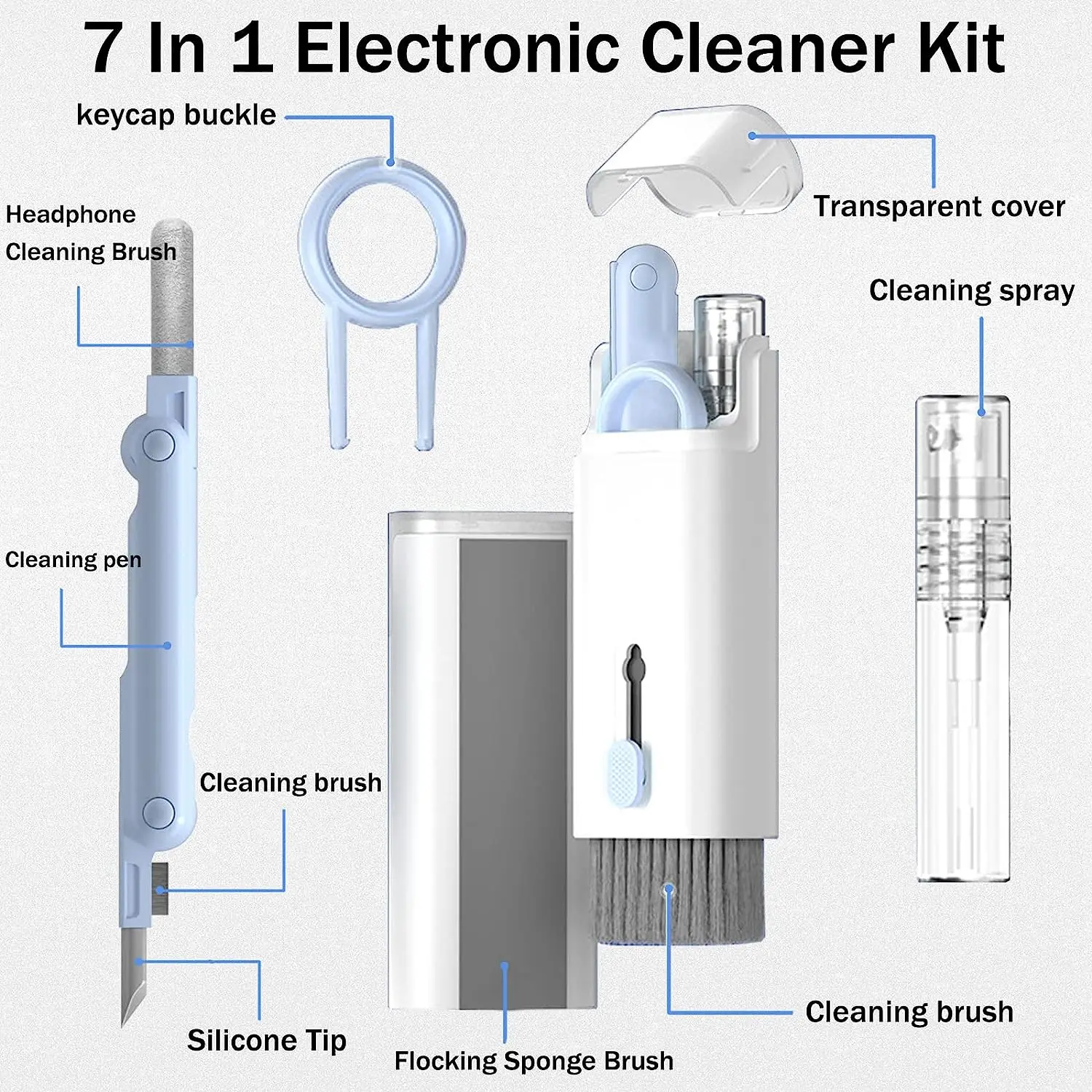 7 In 1 Electronic Cleaner Kit Keyboard Cleaning Kit,Laptop Cleaner With ...