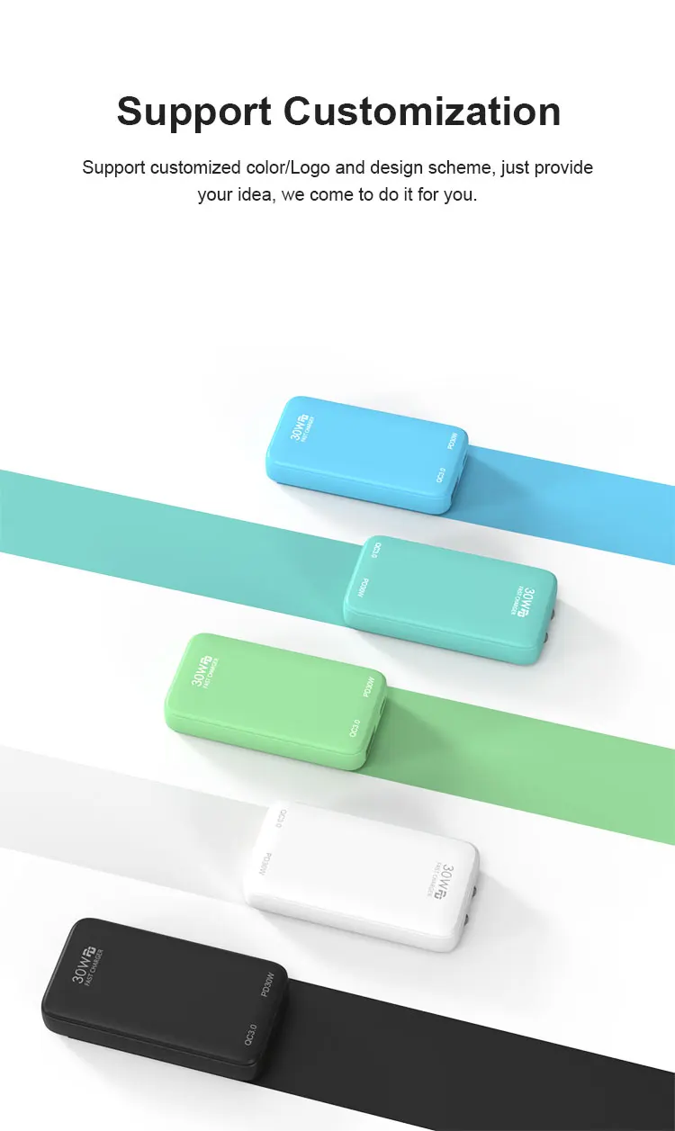 Gan Travel Adapter Pd30wtype-c Ultra-thin Foldable Us Plug Chargers For ...