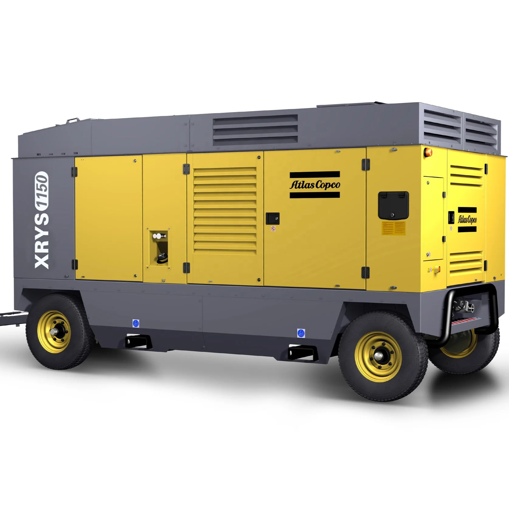 Trailer Mounted Portable Movable Diesel Screw Air Compressor 200-2000 ...