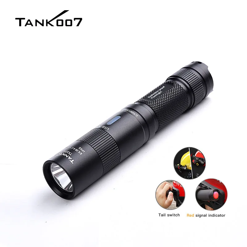Tank007 Helmet Mounted Flashlight Portable Fire Firefighting Head Torch ...