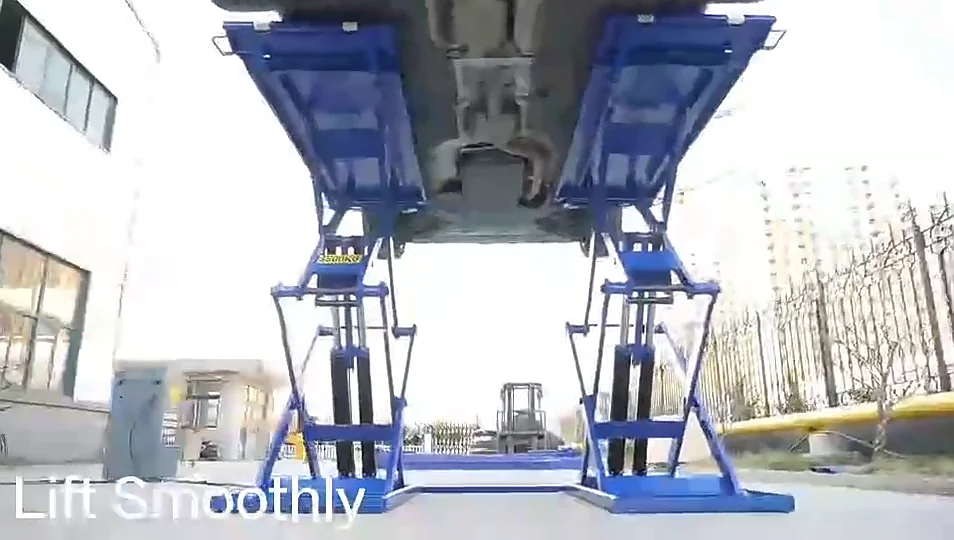 3.5t Short Platform Double Scissor Lift For Car Repair And Mentenance ...