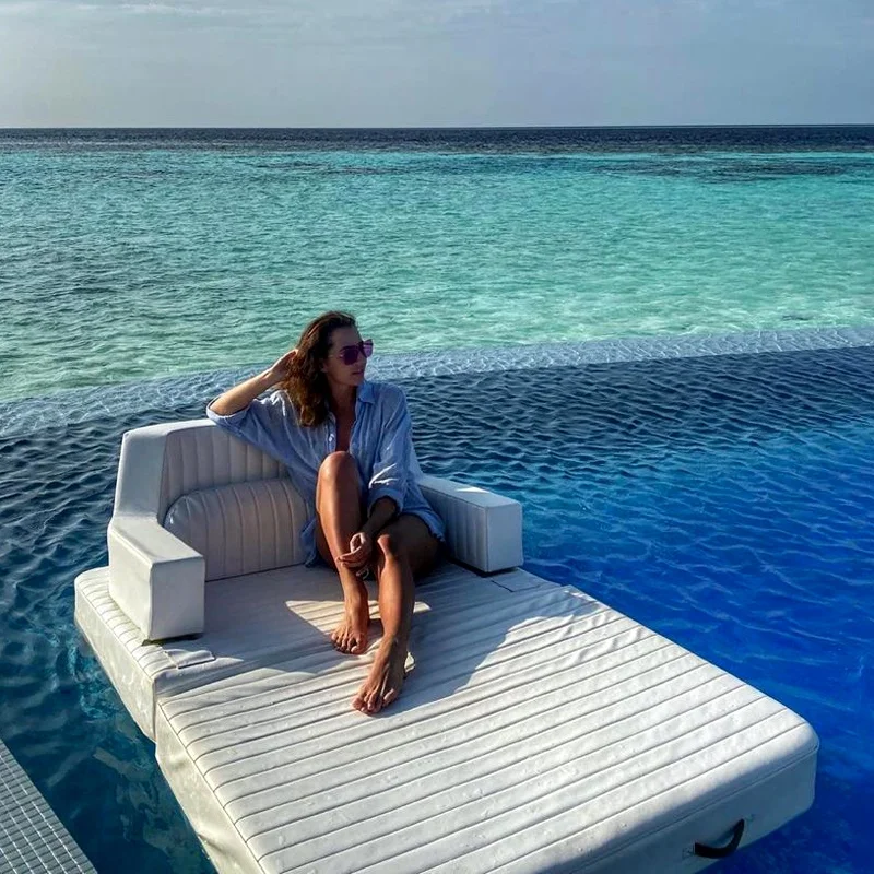In Pool Eva Floating Sunbed For Swimming Pool King Size Floating Sunbed ...