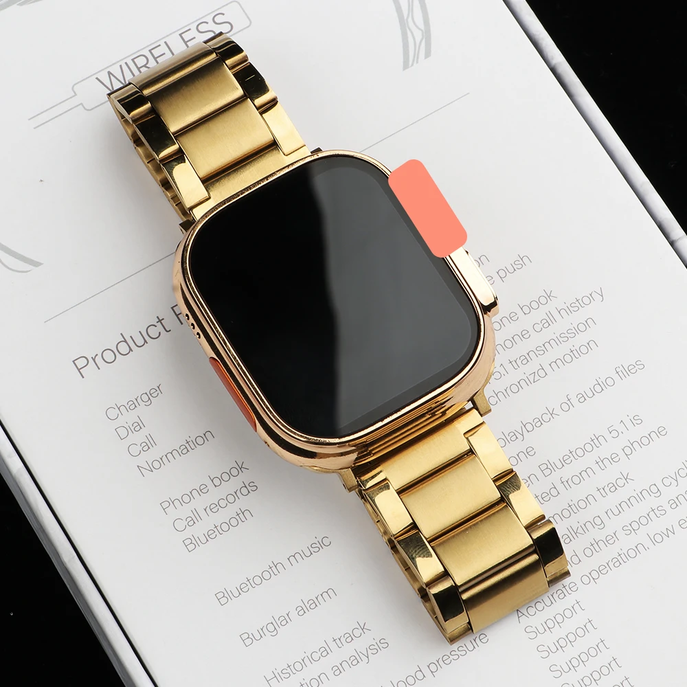 H9 Ultra Luxury Gold Color Montre Relogio Smartwatch Reloj Inteligente ...