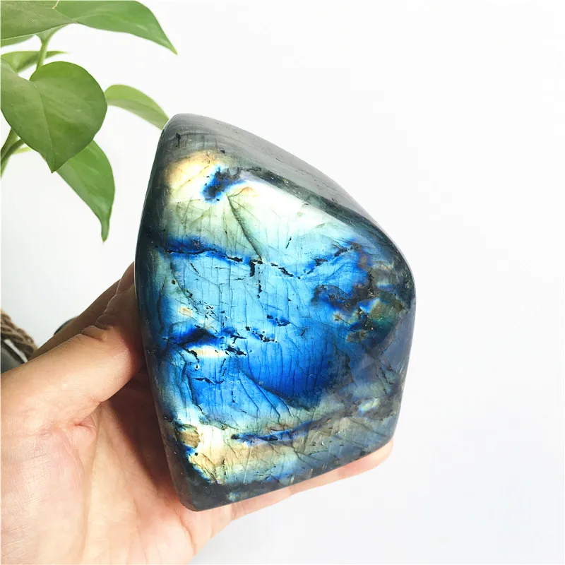 Rocks & Geodes Home & Living Home Décor Flashy Natural Labradorite ...