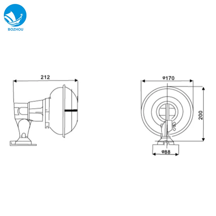 200W Outdoor Marine Navigation Spotlight for Harbor| Alibaba.com