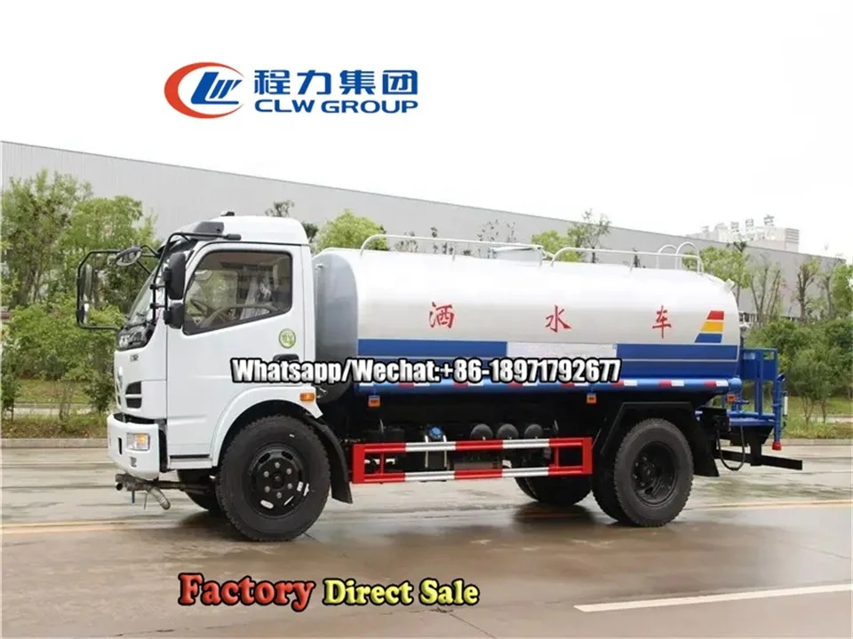 Dongfeng 8000 Liters Water Tank Truck 4x2 Mobile Water Tanker Transport ...