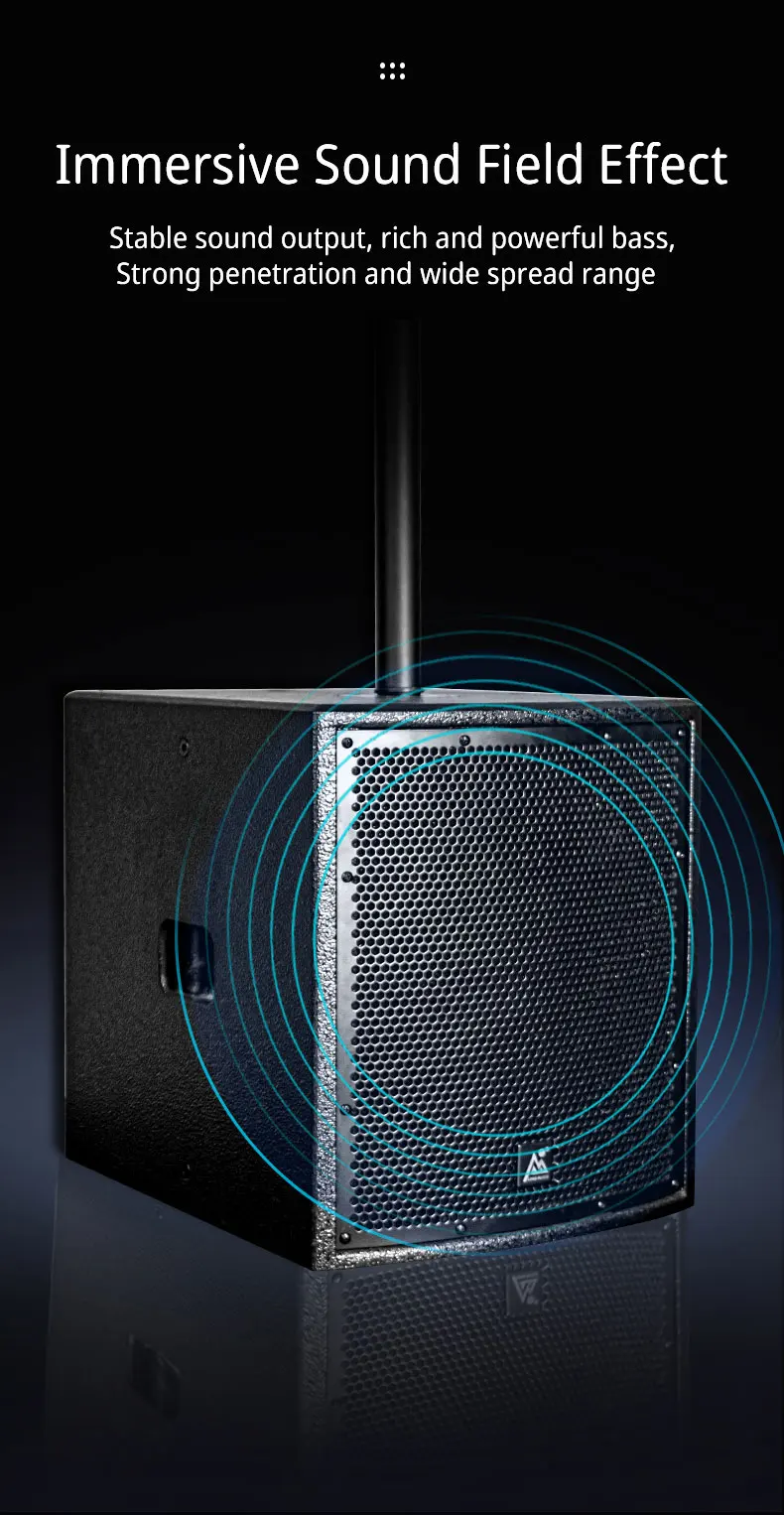 12inch Active DSP Subwoofer and Sound Box Column Audio System Speaker ...