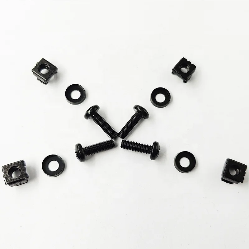 Black 8mm Lock M4 M6 M8 Cage Nut Fastener with Screws| Alibaba.com