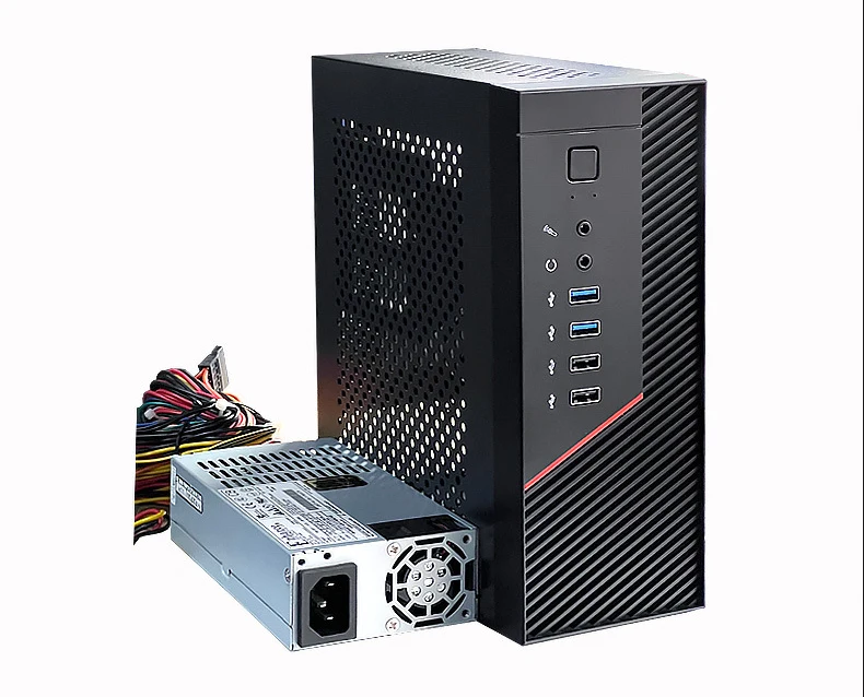 CNC Custom Parts Black Mini Tower Gaming PC Chassis Be Quiet Computer ...