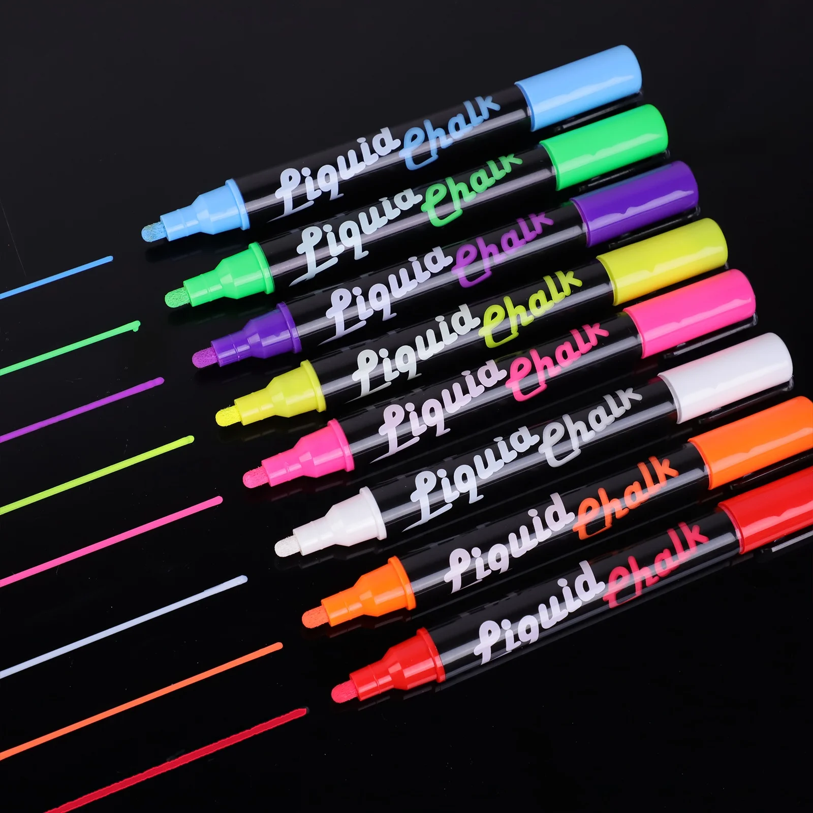 Water Based Erasable Liquid Chalk Markers for All Surfaces
