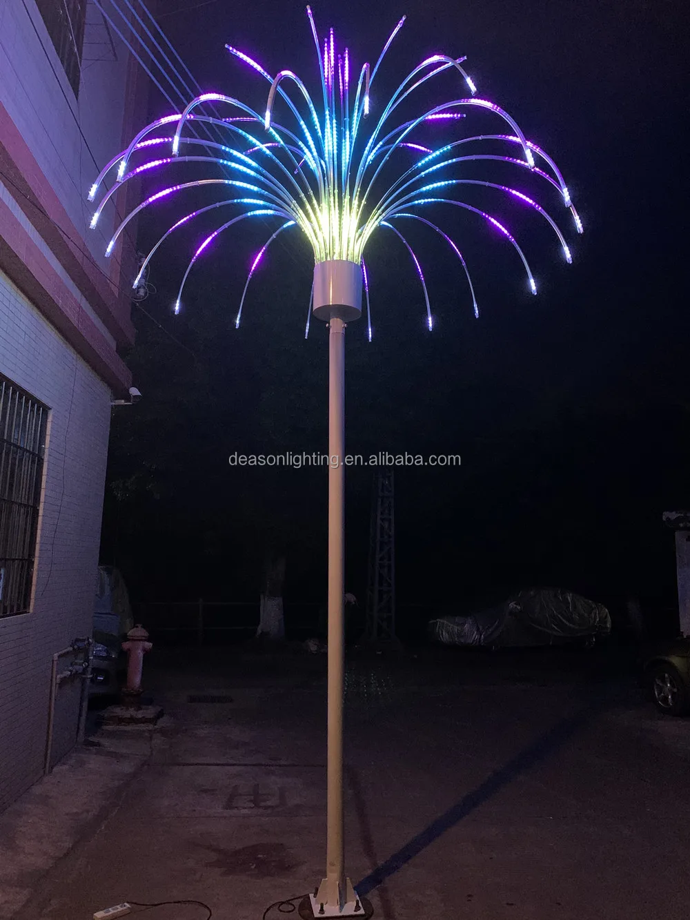 Outdoor Christmas Decoration Led Firework Pole Lighting - Buy Led ...