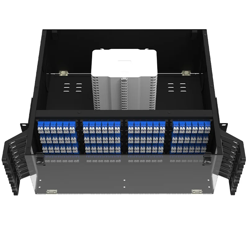 OEM Customizable Logo 1U 72F Upper Flip Design Three Section Slide Rack ...