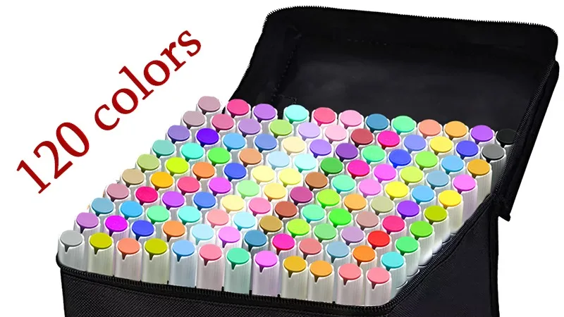 Sipa S1000 Color Paint Art Marker Pen Permanent Alcohol Marker Pens Set ...