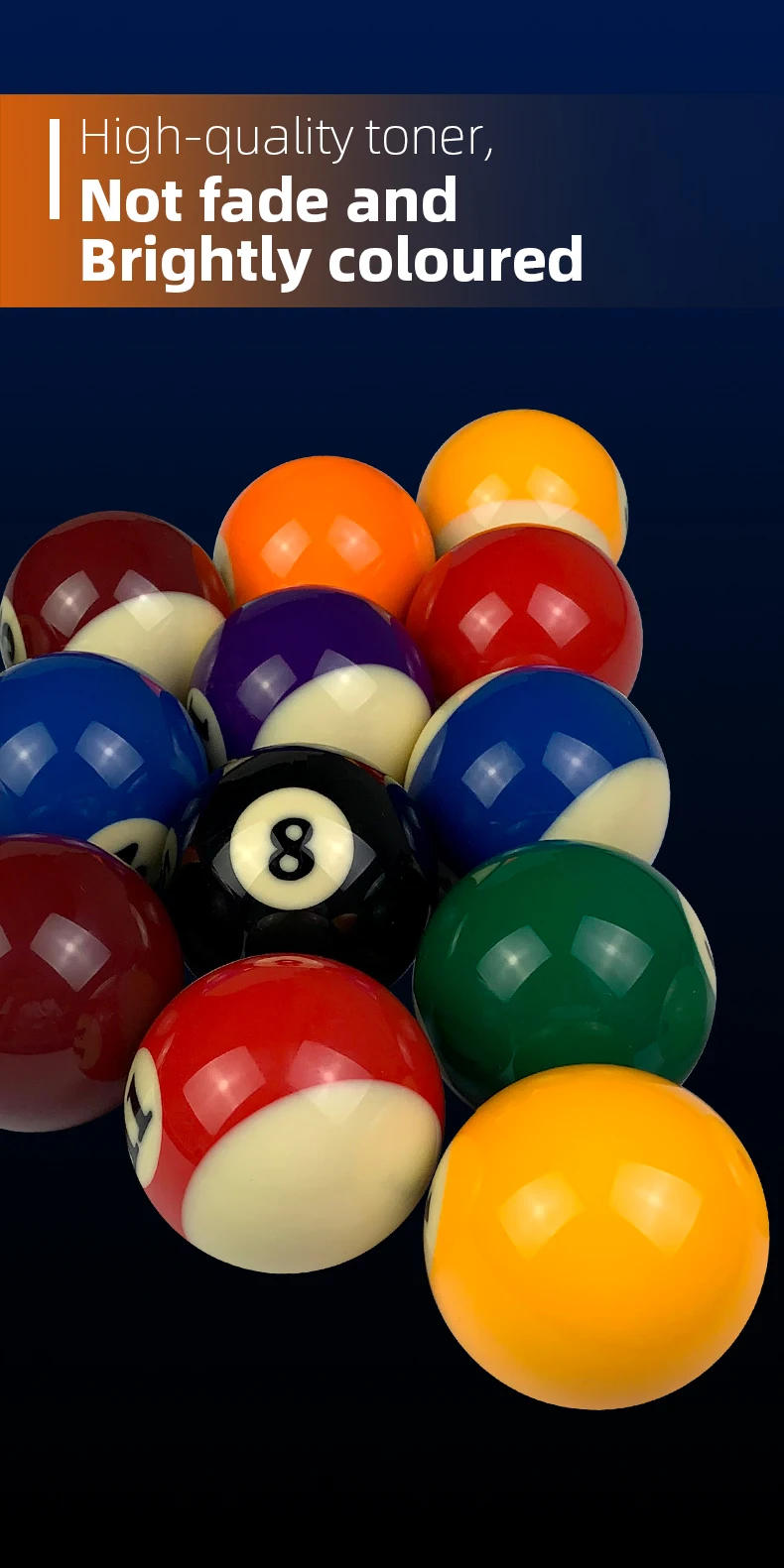 Hongjie Billiards 3a Grade Crystal Pool Ball Set 57.2mm Billiard Ball ...