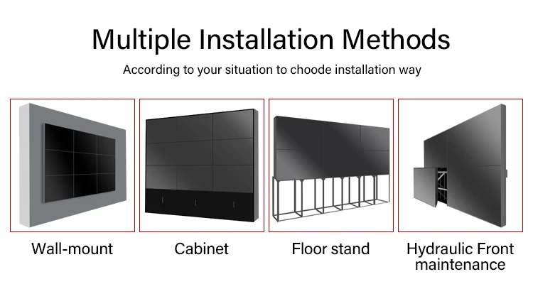 Indoor Did Lcd Video Wall Panel matrix Splicing Screen Seamless 1.8mm ...