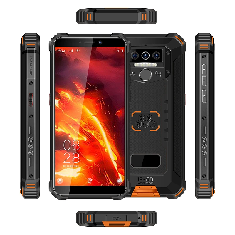 Hidon Factory Price 5.5 Inch Android 10.0 Ips Hd Ip68 Rugged Phones ...