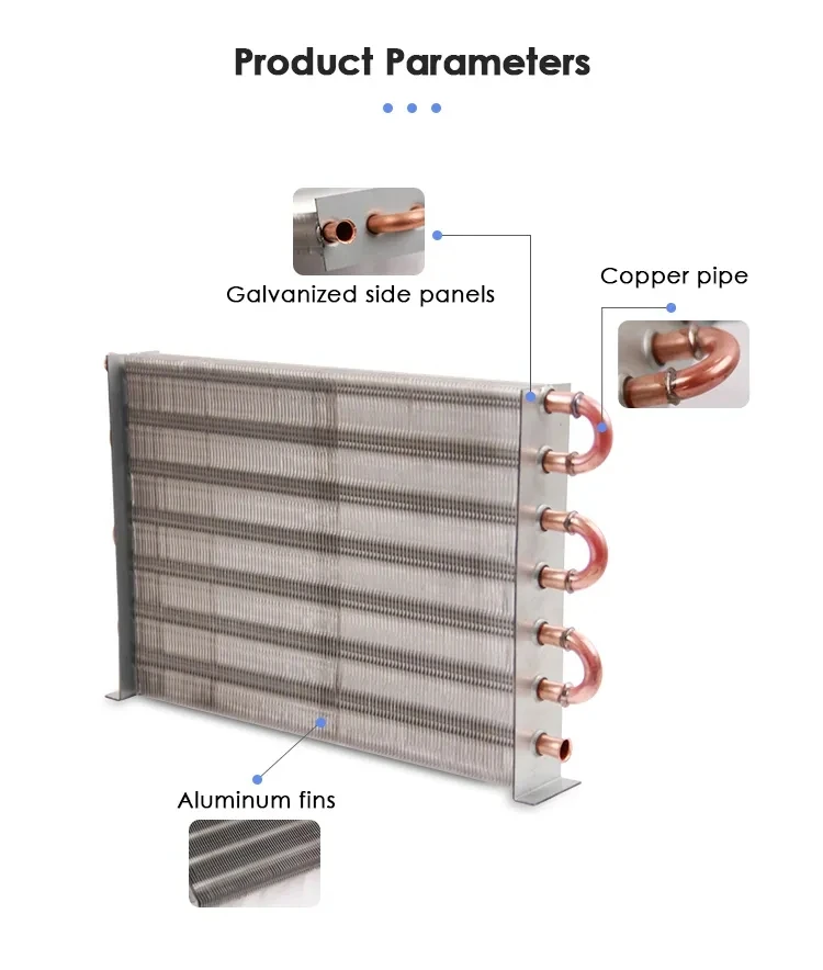 Multiple Effect Evaporator Air Cooled Condenser Copper Tube Heat ...