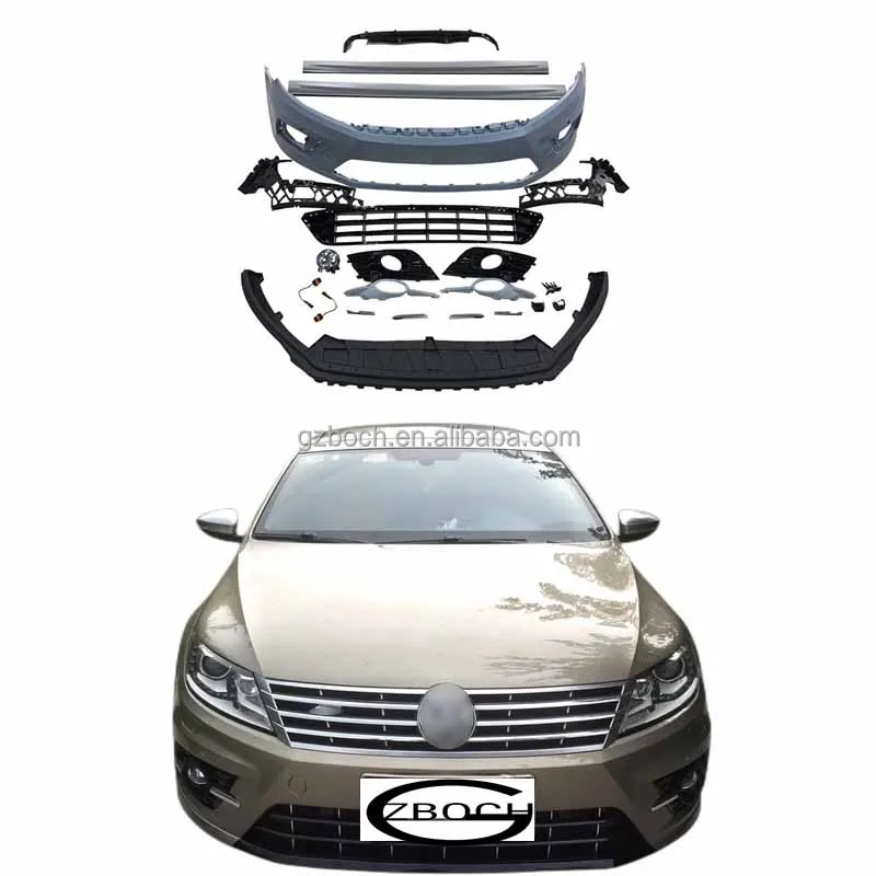 Genuine body kits For Volkswagen CC facelift R line Front car bumper Front Grille Side Skirt Diffuser rear lip Front bumper