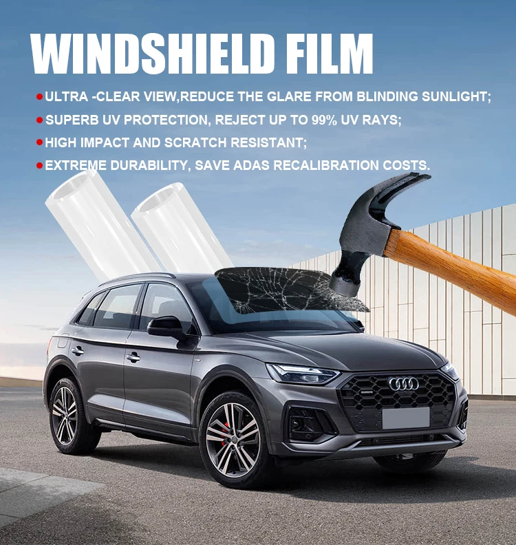 Anti Break Window Glass Film Prevent Glass Breakage Nano TPU Windshield ...