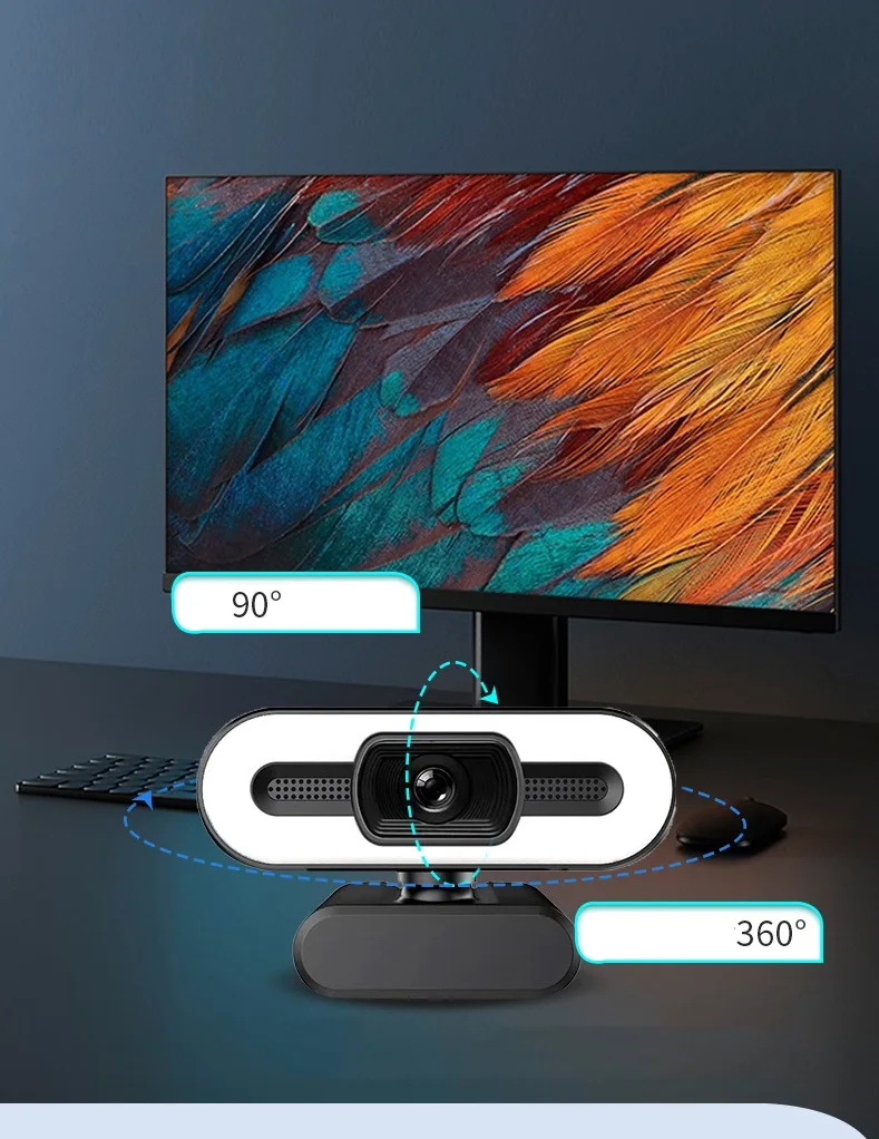 4K Professional USB Computer Camera Desktop Laptop Live Streaming ...