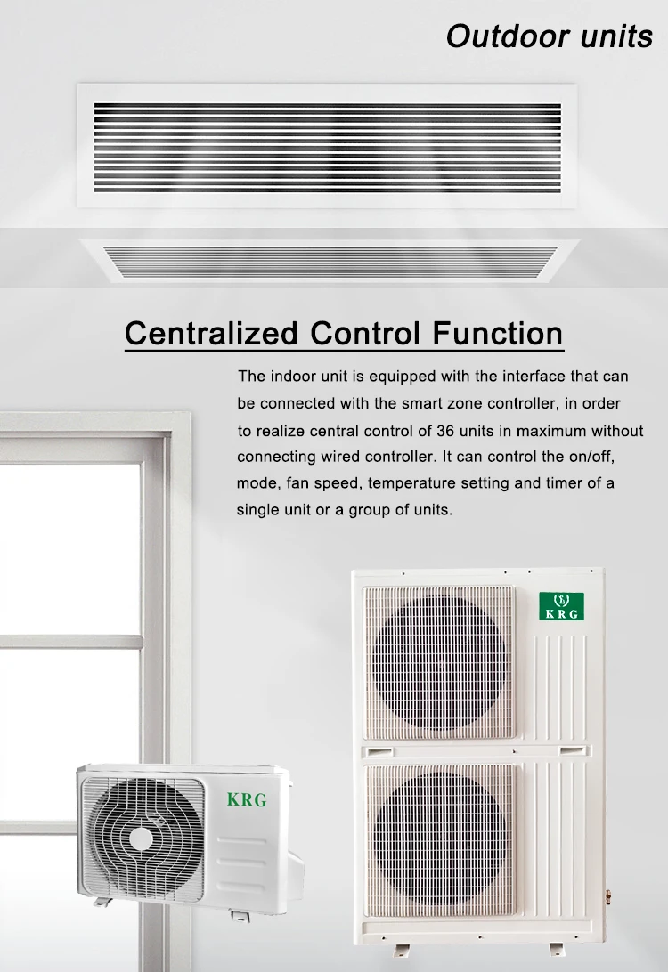 110v Ceiling Duct Type Aircon 12000btu 1.5hp 2ton Cooling Heating ...