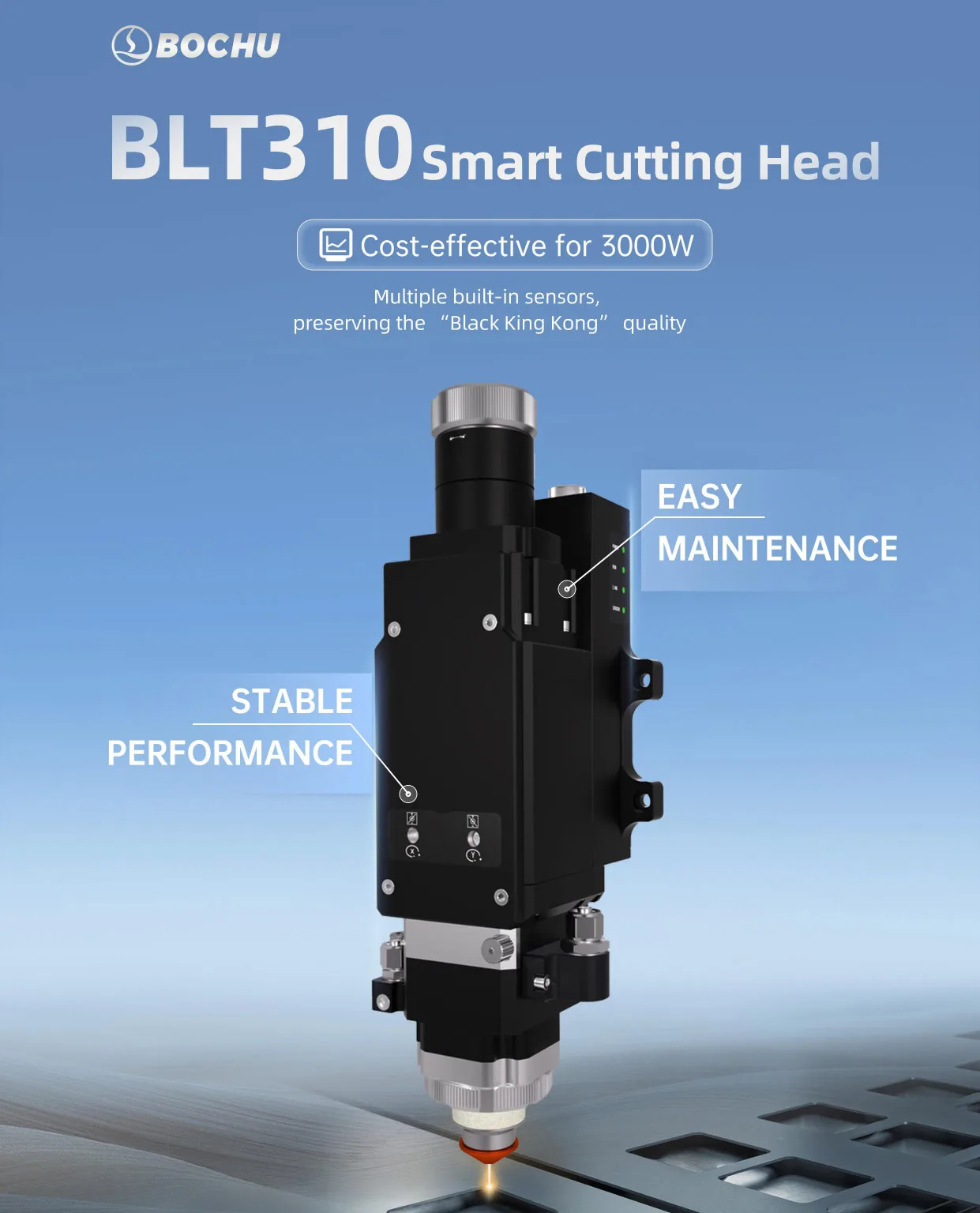 BOCI BLT310 Laser Cutting Head 3000W with FSCUT2000E Controller ...