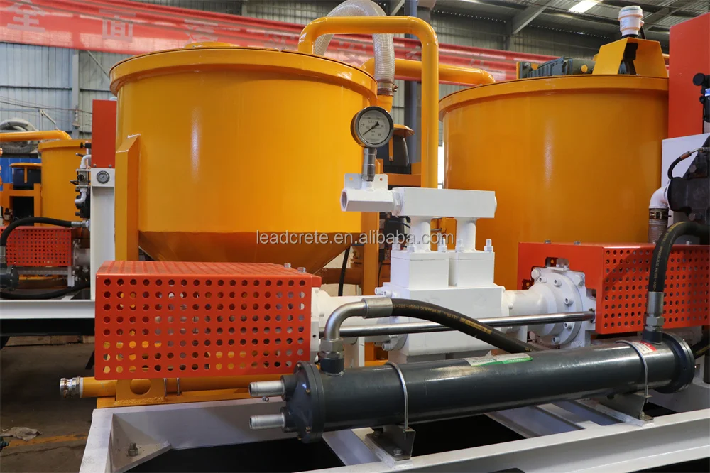 Electric Grout Mixing With Screw Feeder Grouting Pump With Mixer ...