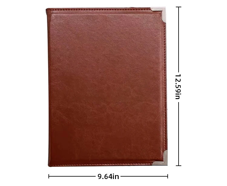Custom Double Fold Menu Covers - Durable PU Leather
