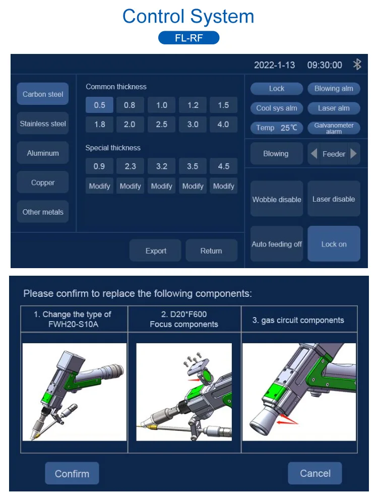 High Repeatability Handheld Laser Welding Gun for Metals