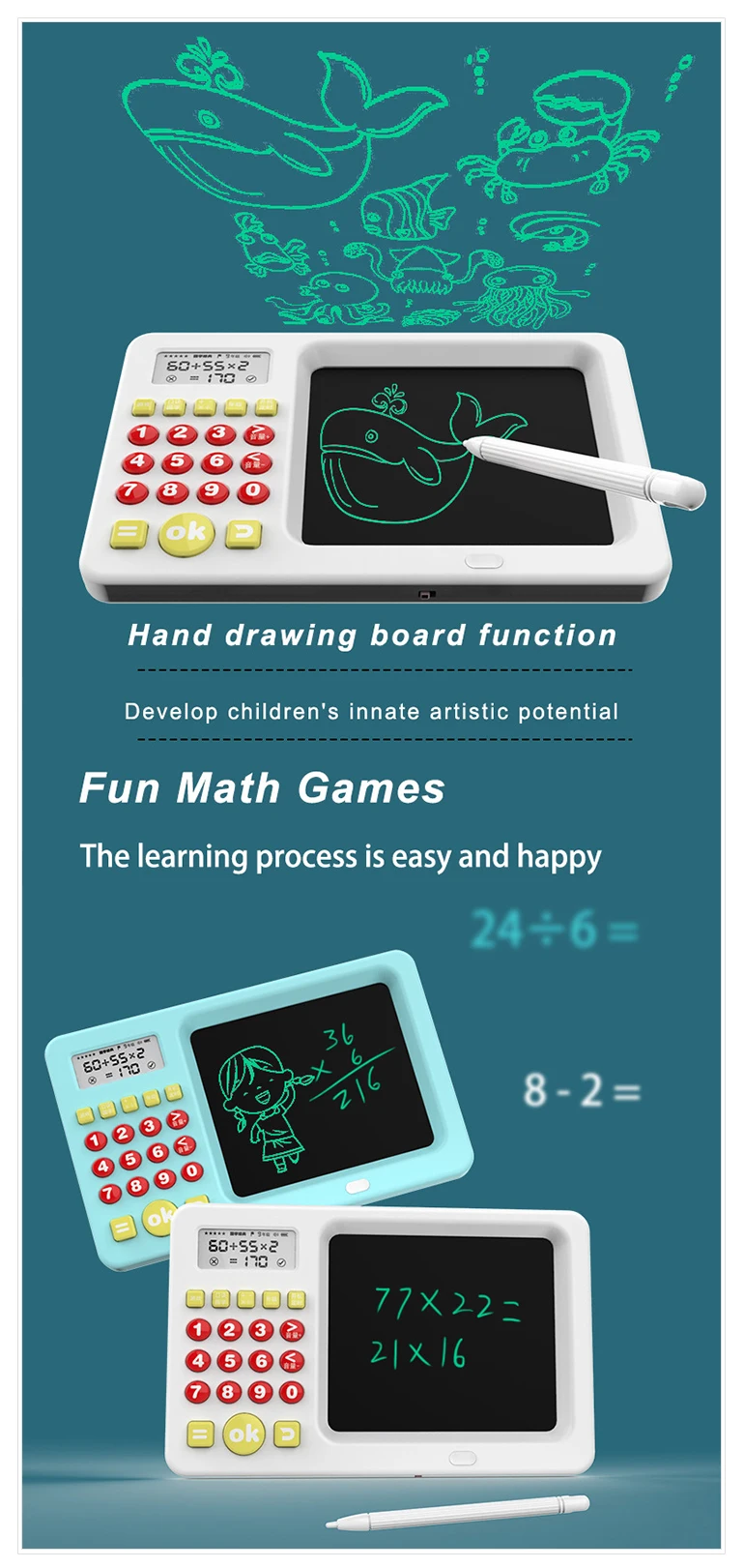 Oral Training Machine Education Math Learning Toys for Kids