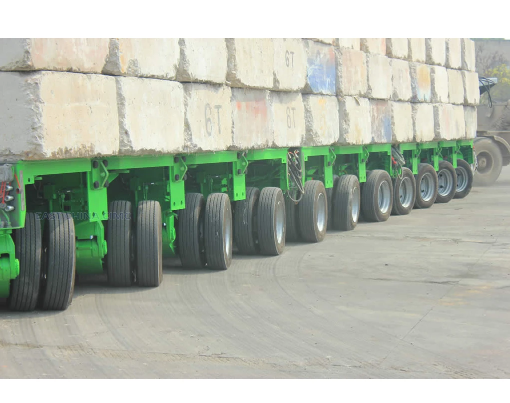 Heavy Machinery Transport 200 Tons Low Flatbed Modular Trailer With ...